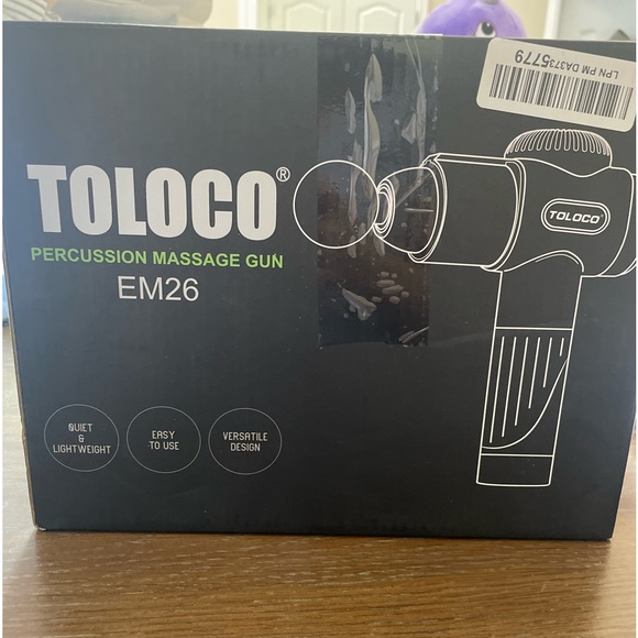 Toloco | Other | Toloco Percussion Massage Gun Em26 5 Attachments ...